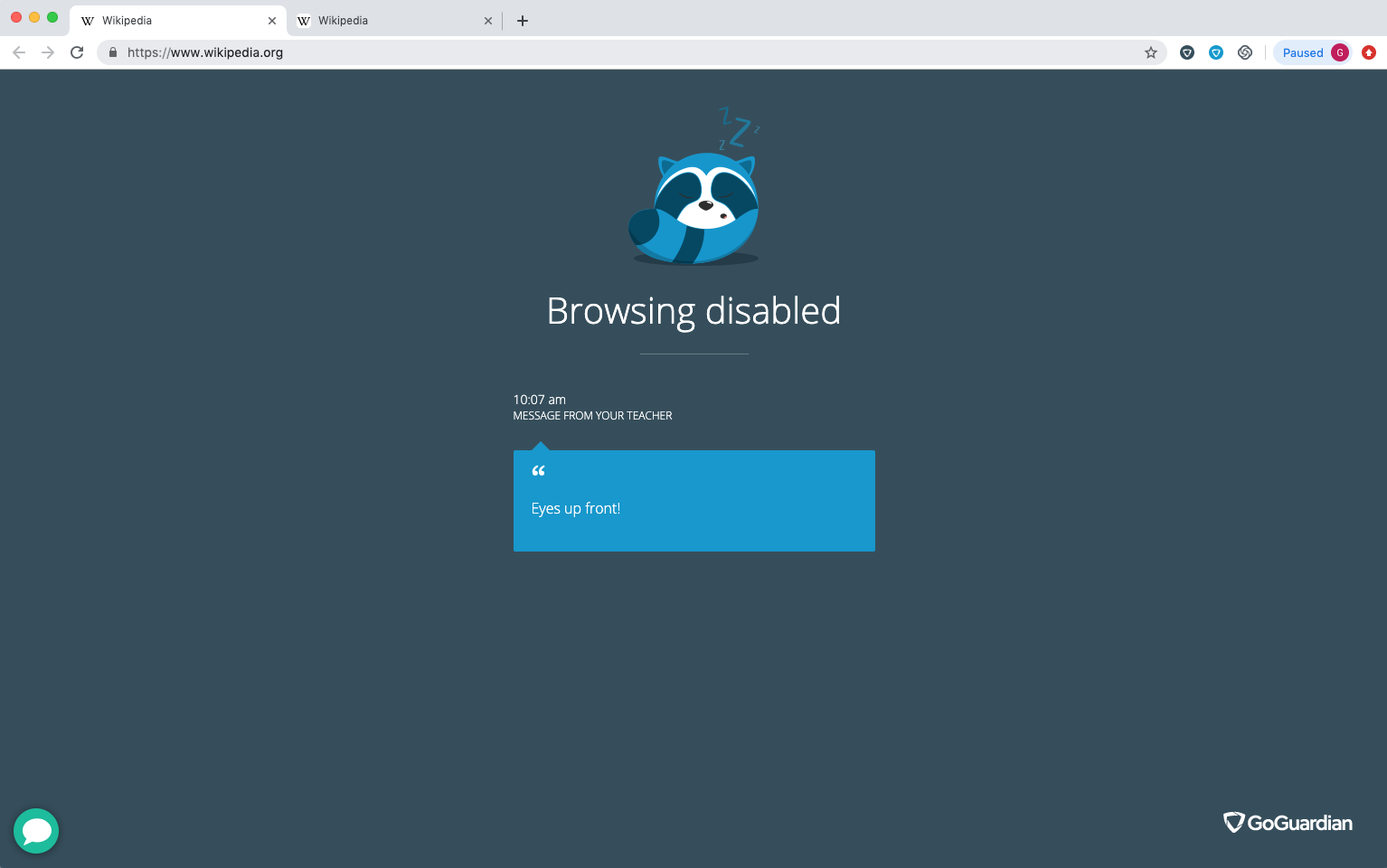 Types of GoGuardian Block Pages