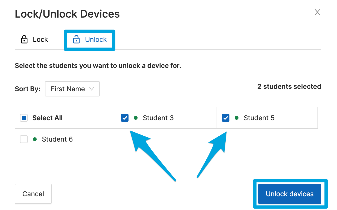 Commands: Unlock Screen