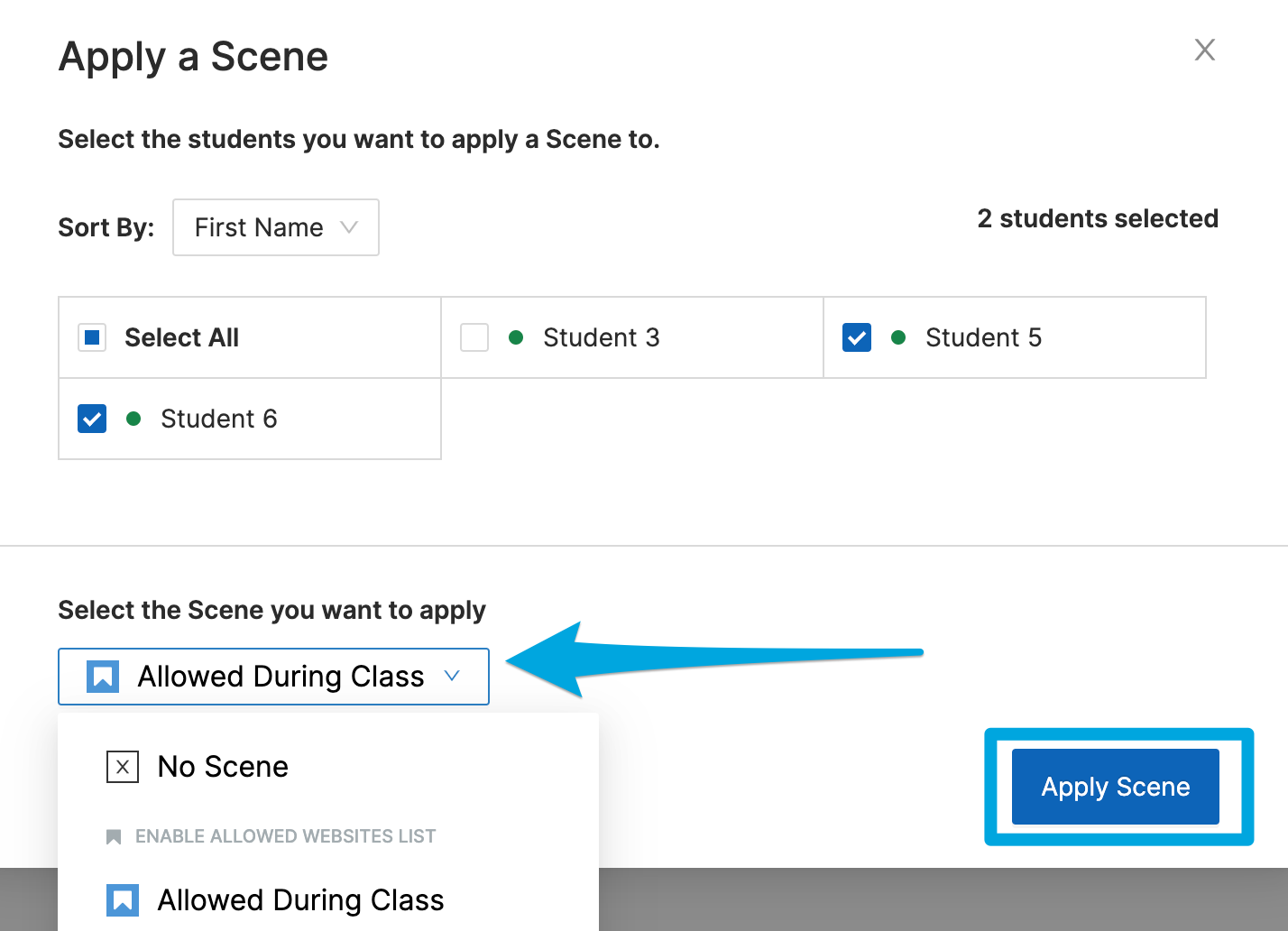 Scenes for Student Groups