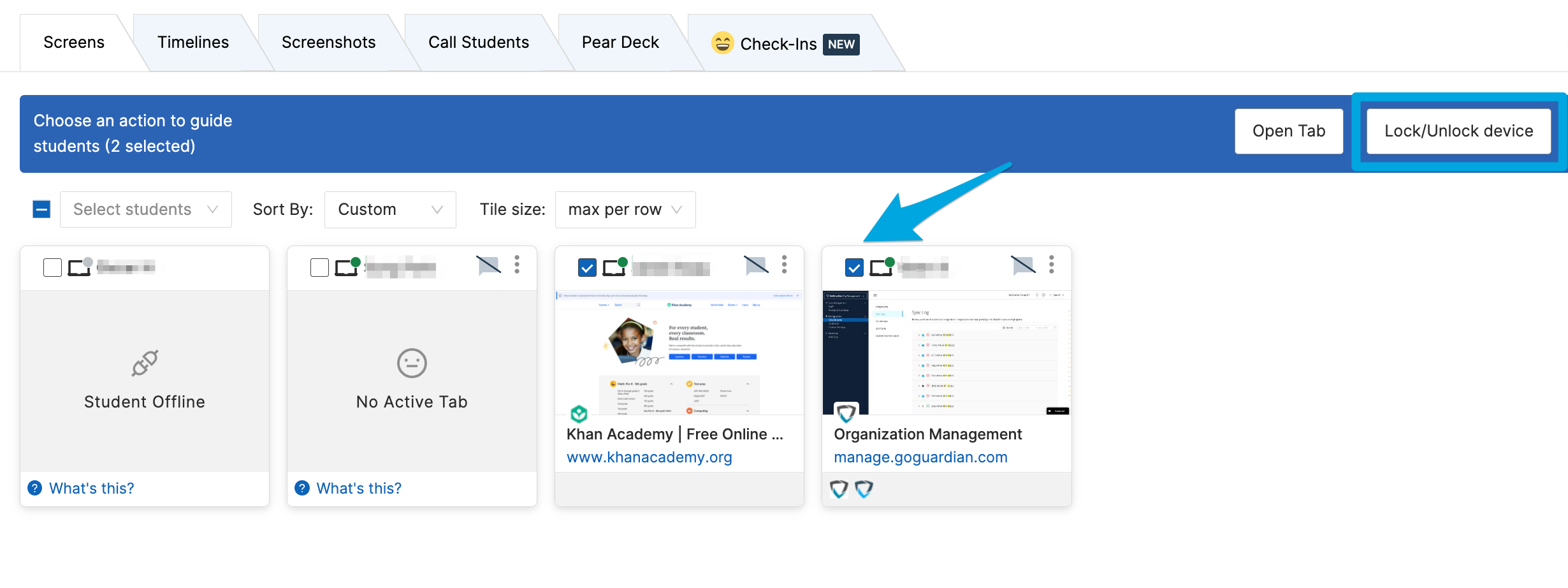 Commands: Lock Screen
